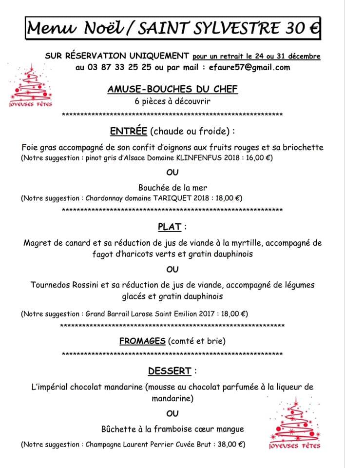 Menu au Don Vito restaurant, Hauconcourt, ZI N