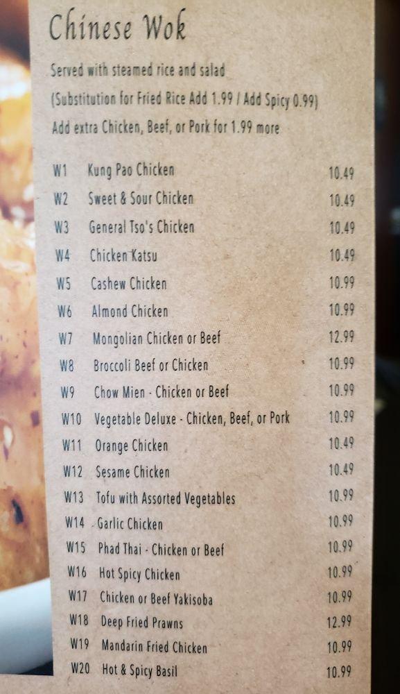 Menu at Happy Pho Time restaurant, Bonney Lake
