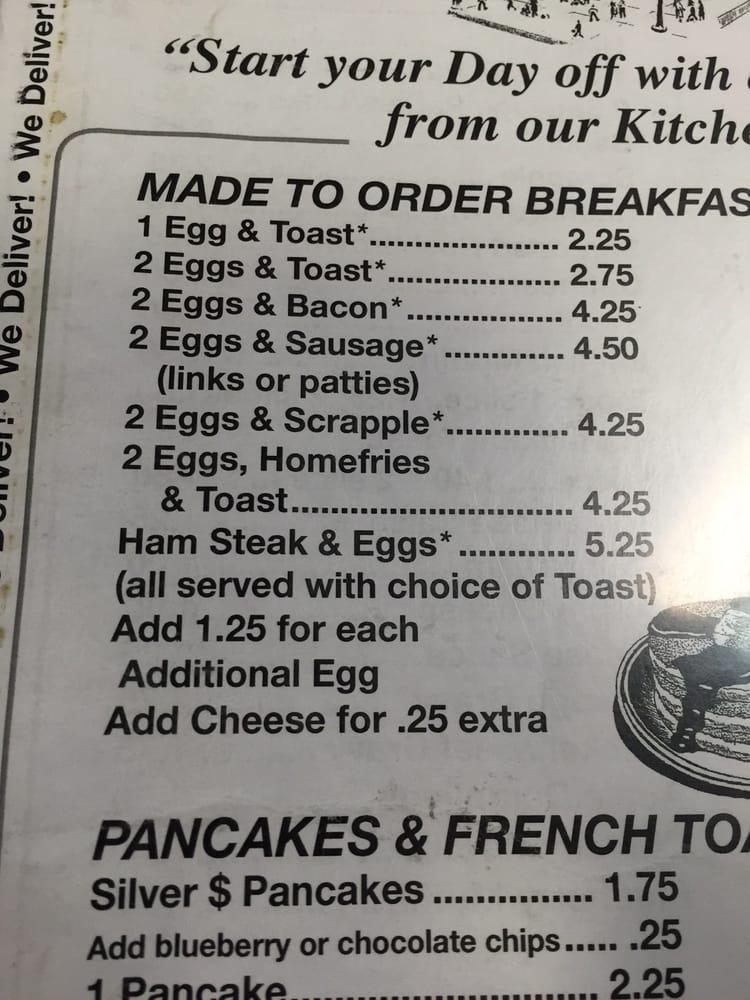 Menu at Spanky's Courthouse Cafe, Clearfield, 24 N 3rd St