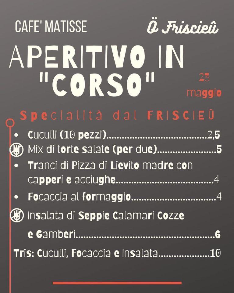Menu da Cafè Matisse pub & bar, Chiavari