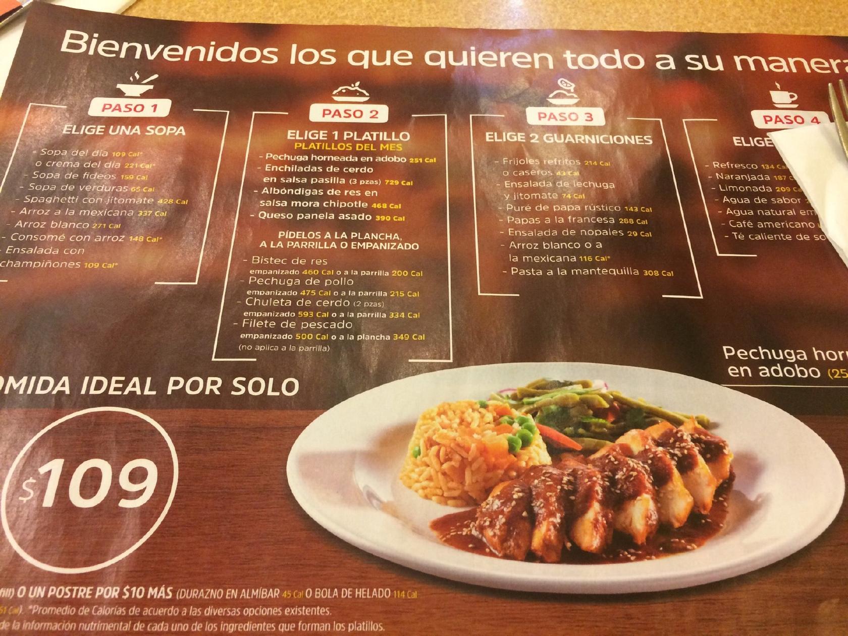 Carta del restaurante Vips Jalapa Centro, Xalapa Enríquez, Gutiérrez ...