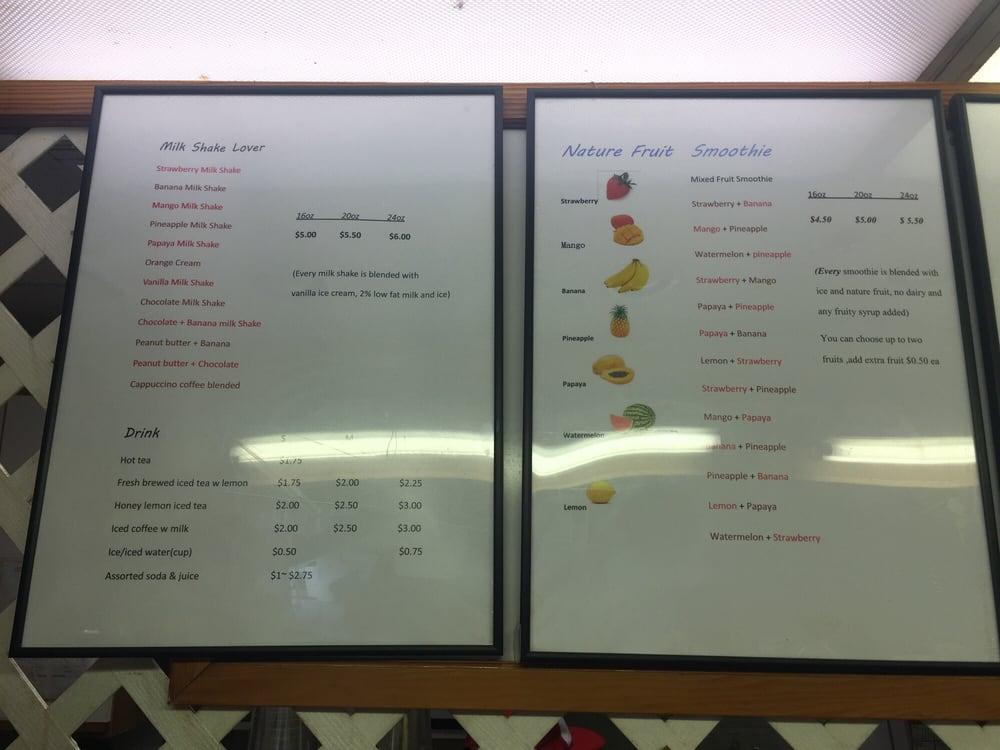 Menu at Pai's Deli fast food, Honolulu, Kalākaua Ave # 113