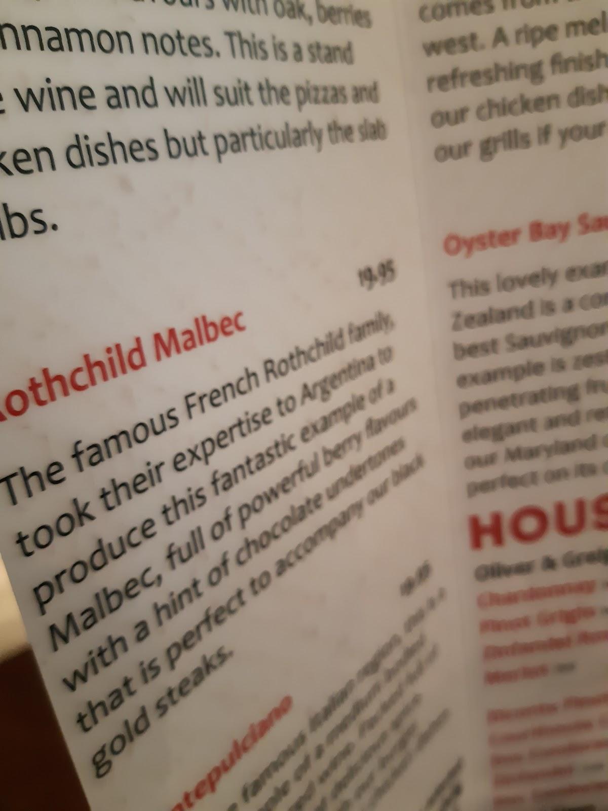 Menu at Croft & Cairns pub & bar, Aberdeen