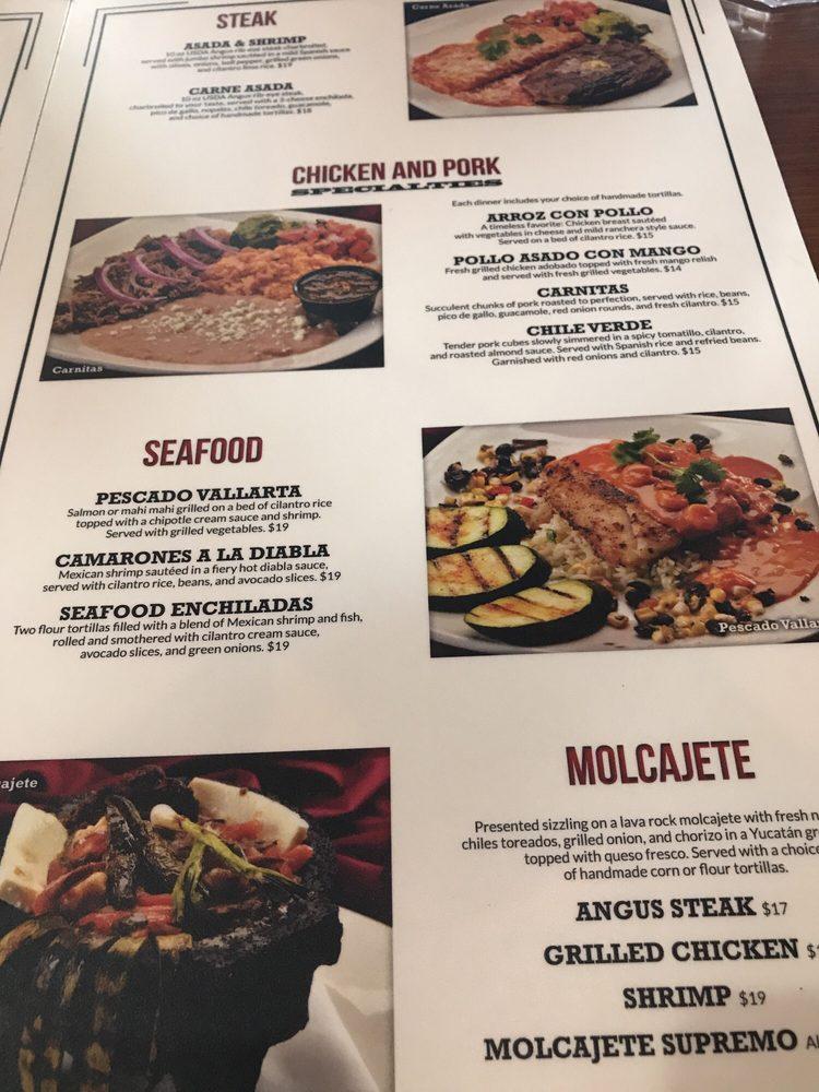 Menu at Que Pasa Mexican Cafe, Tulare