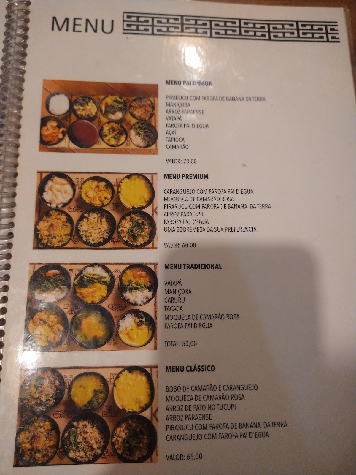 Menu em Restaurante Amazônia na Cuia - Comidas Típicas Paraenses, Belém ...