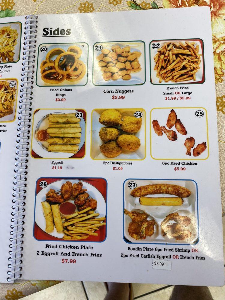 Menu at Danny's Seafood restaurant, Long Beach