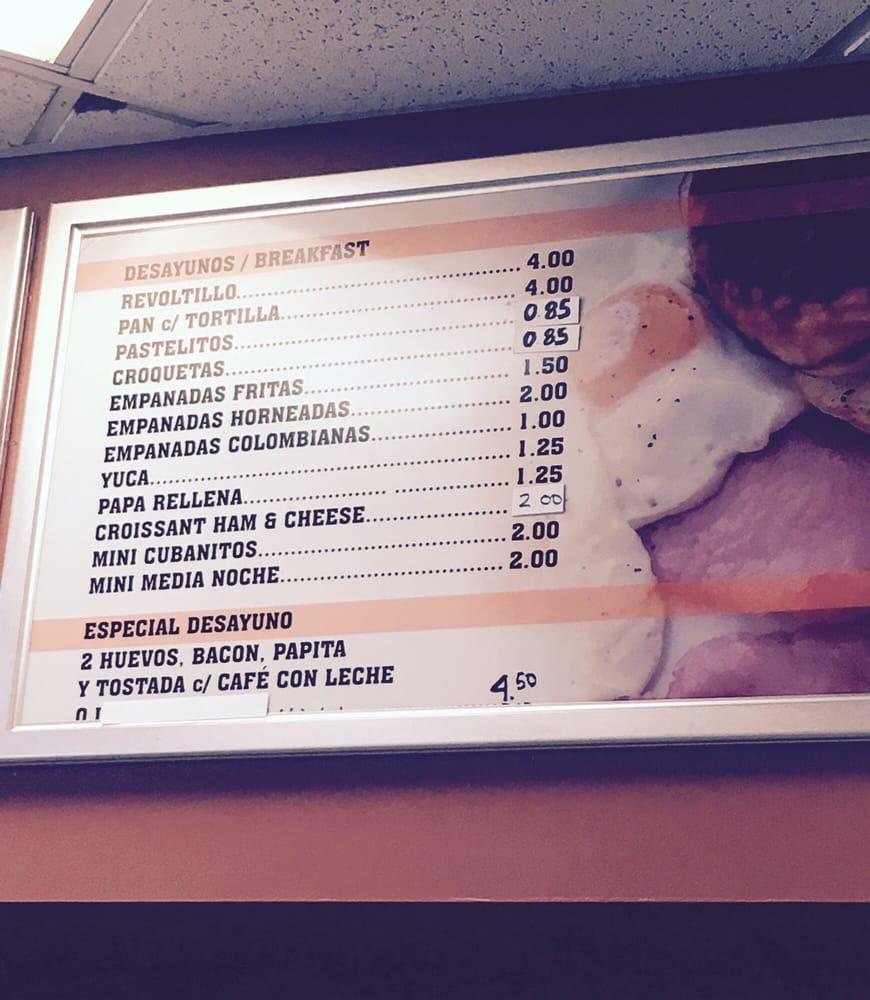 Menu at Holiday Bakery, Miami Lakes, Miami Lakes Dr
