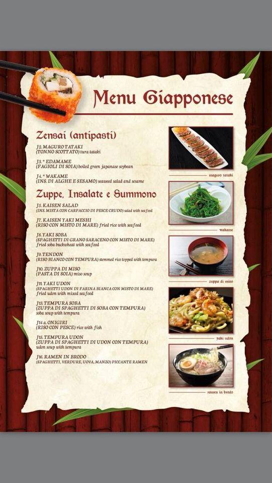 Menu da Ristorante Cinese & Giapponese Washoku Kyo, San Giovanni Rotondo
