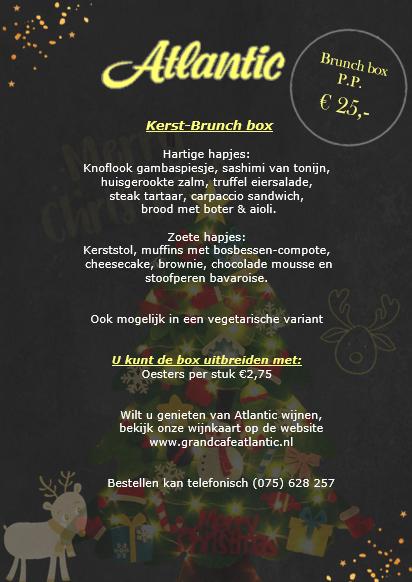Menu at Grand Café Atlantic, Krommenie, Zuiderhoofdstraat 84