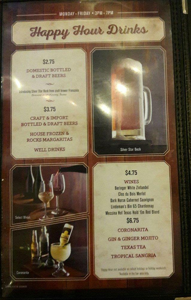 Menu at Saltgrass Steak House steakhouse, Corpus Christi