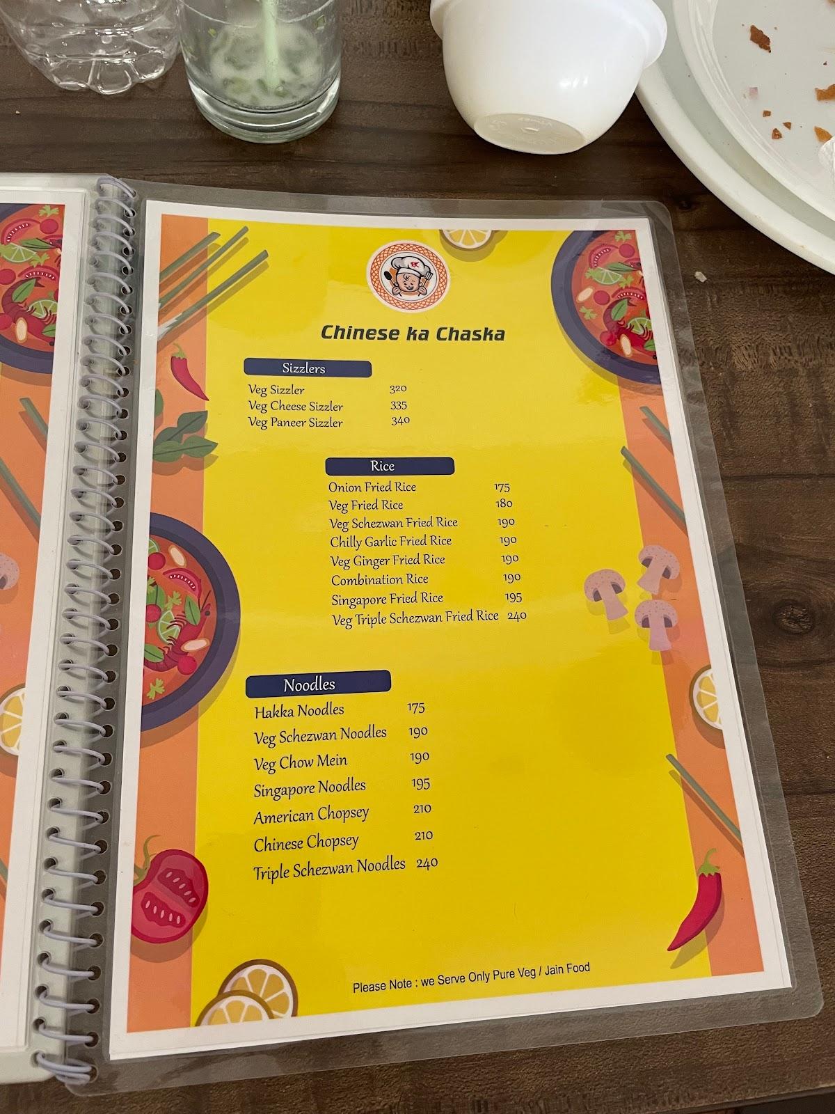 Menu at Rudra Kitchen, Vasind