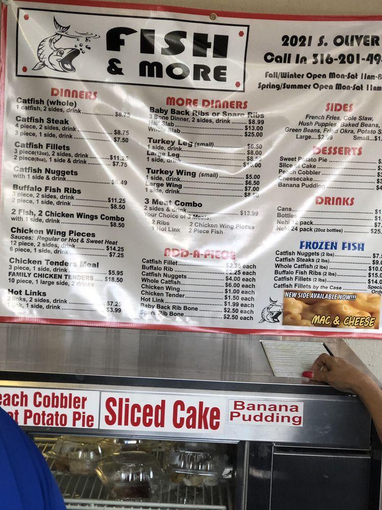 Menu at Fish And More restaurant, Wichita