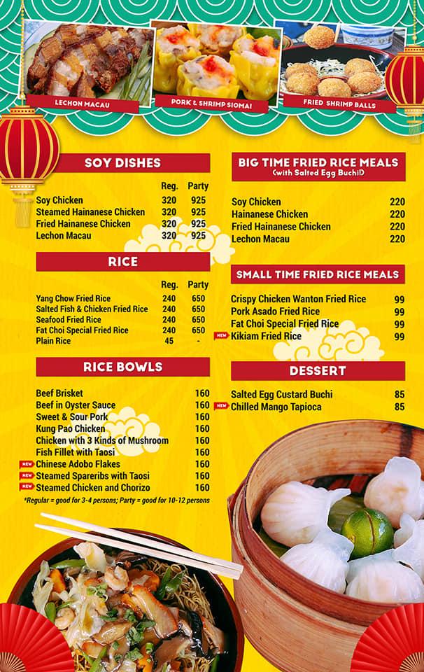 Menu at Fat Choi Chinese Kitchen restaurant, Bacolod, Art District