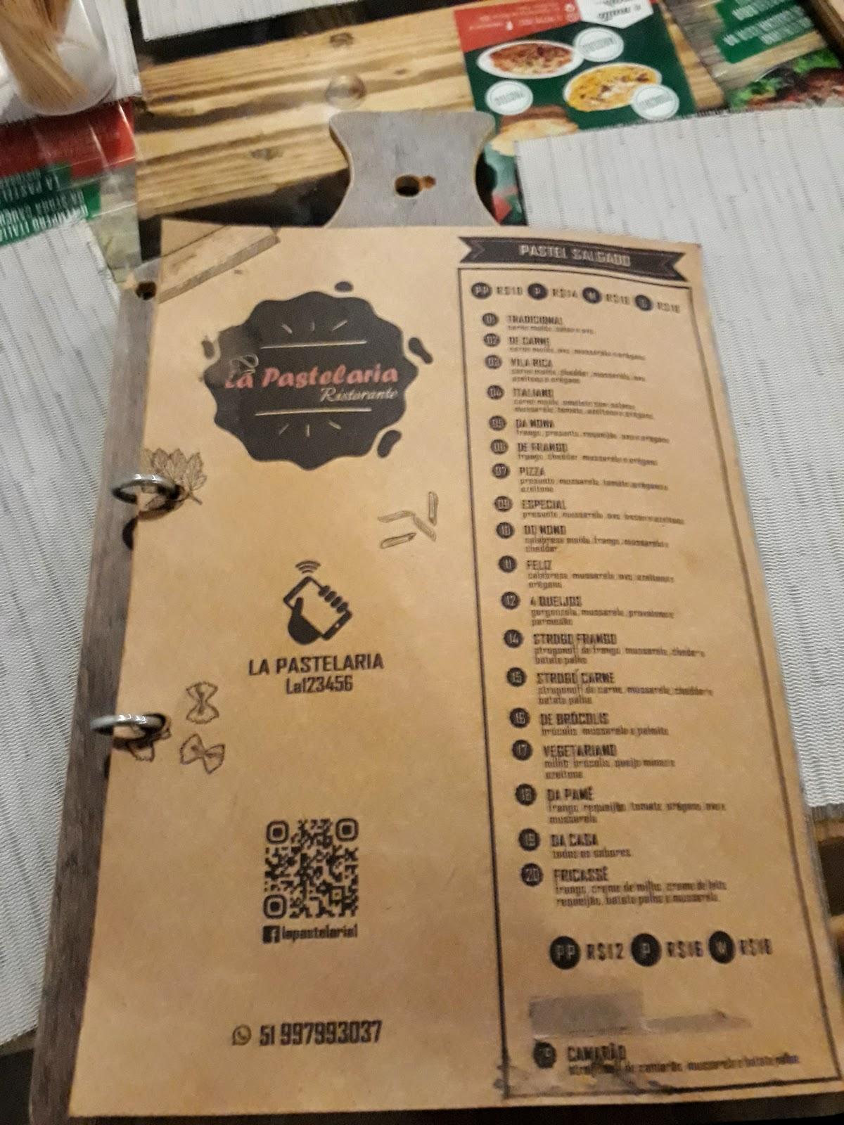 Menu em La Pastelaria cafeteria, Feliz, 968-1050