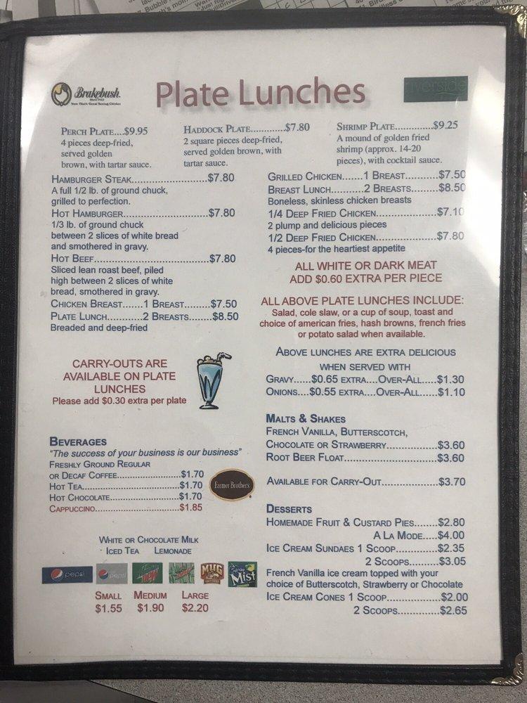 Menu at Bud Willman's Lunch restaurant, Manitowoc