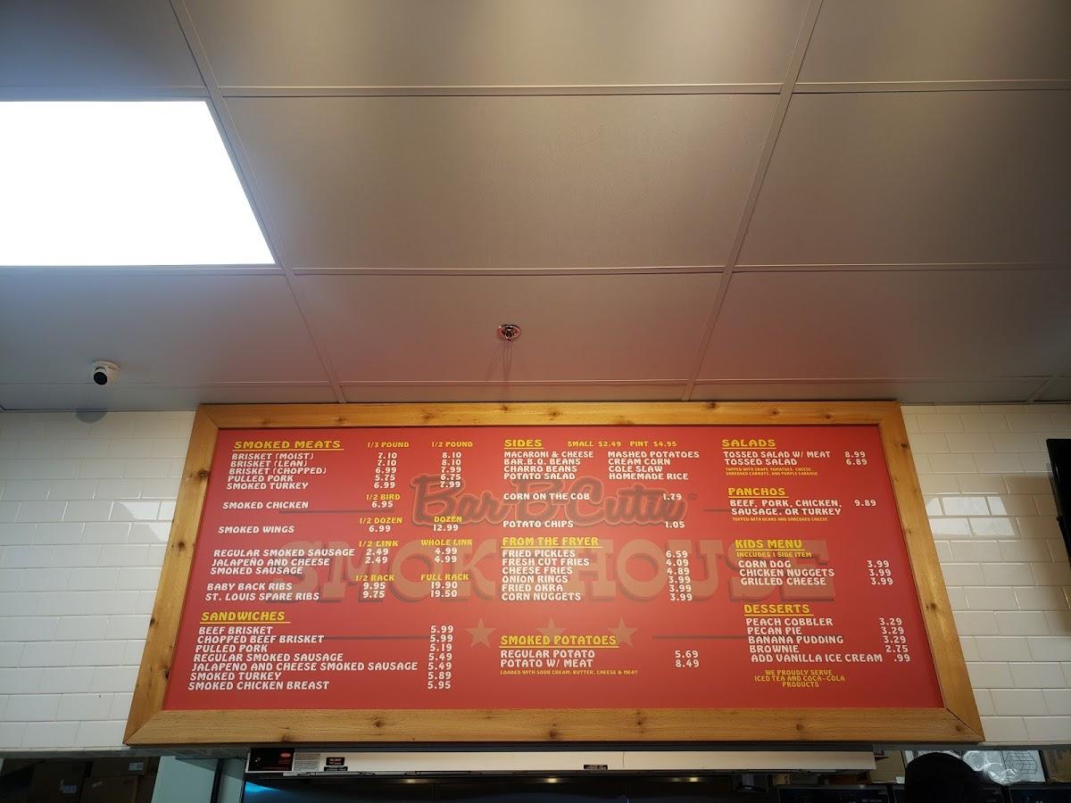 Menu at Bar-B-Cutie SmokeHouse, Mission