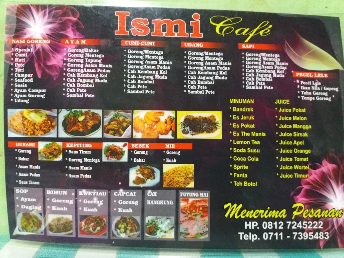 Carta del restaurante Pondok " ISMI ", Palembang