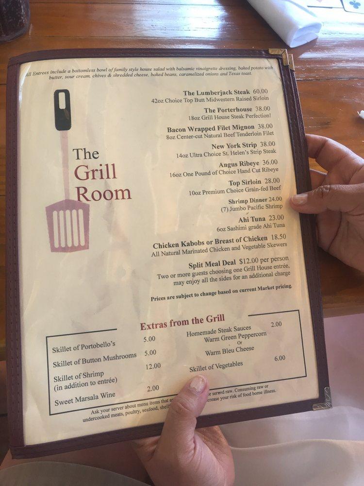 Menu at The Grill House steakhouse, Allegan, 32nd St