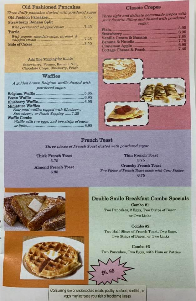 Menu at Anderson Grill restaurant, Anderson