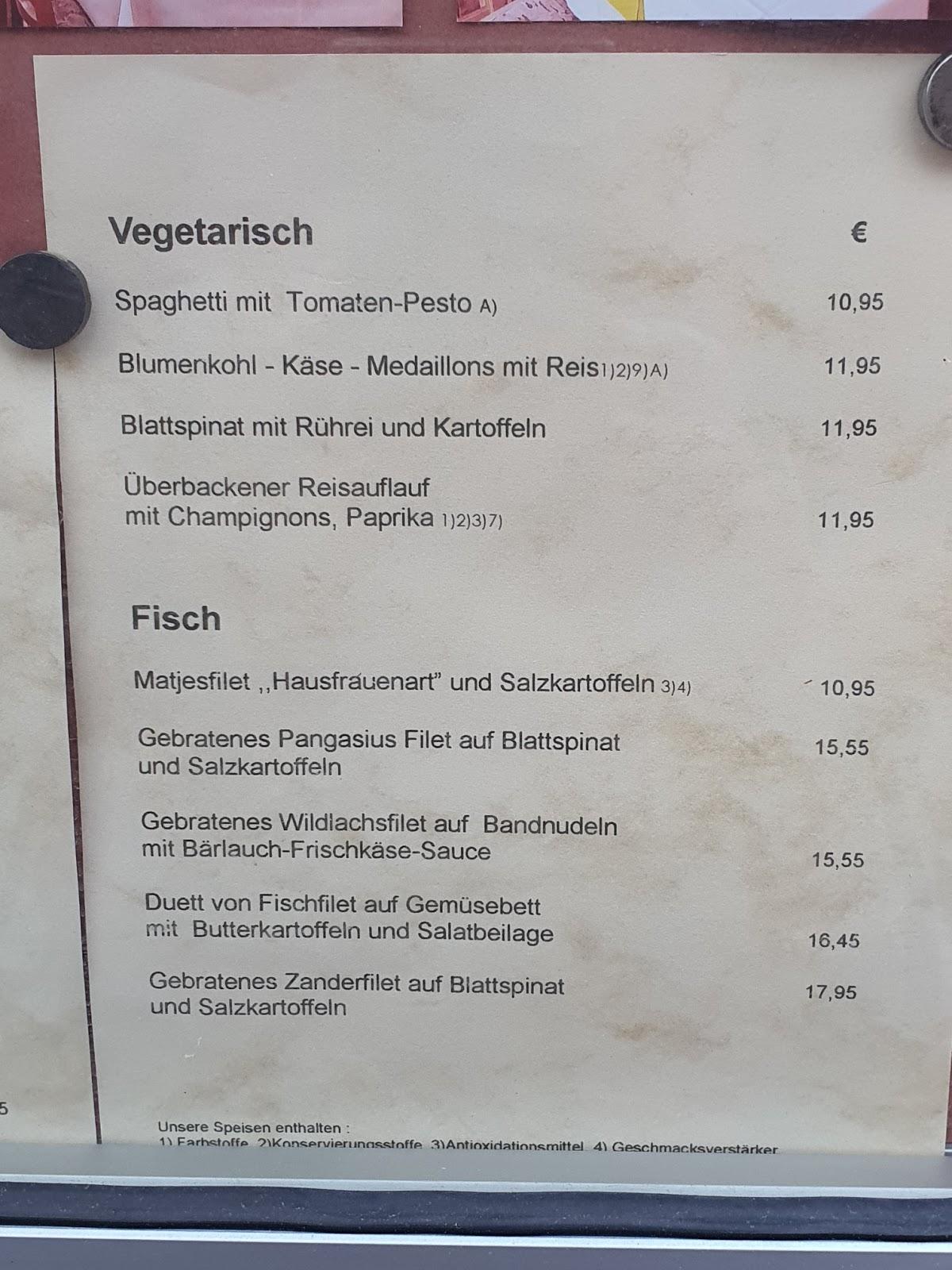 Speisekarte von Restaurant & Café ben zi bena, Merseburg