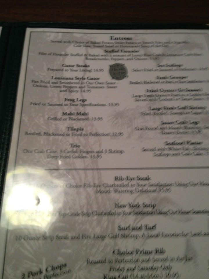 Menu at Stumpknockers Restaurant, Hernando, SW State Rd 200