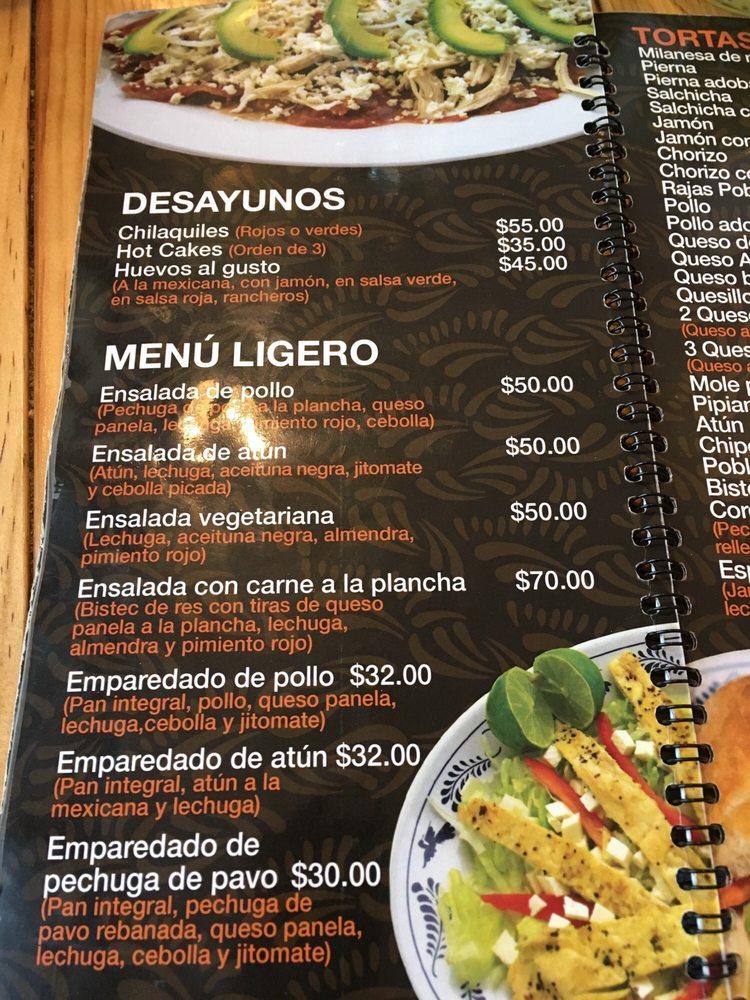Carta del restaurante Super Tortas Puebla Mirador, Heroica Puebla del ...
