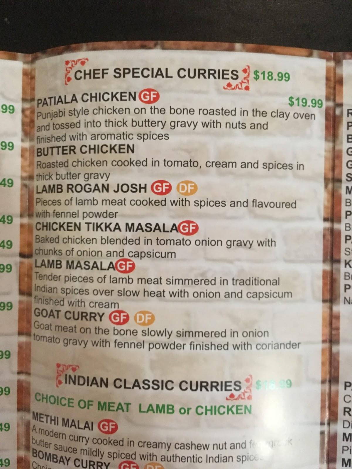 Menu at Indian Mehfil Taringa restaurant, Taringa