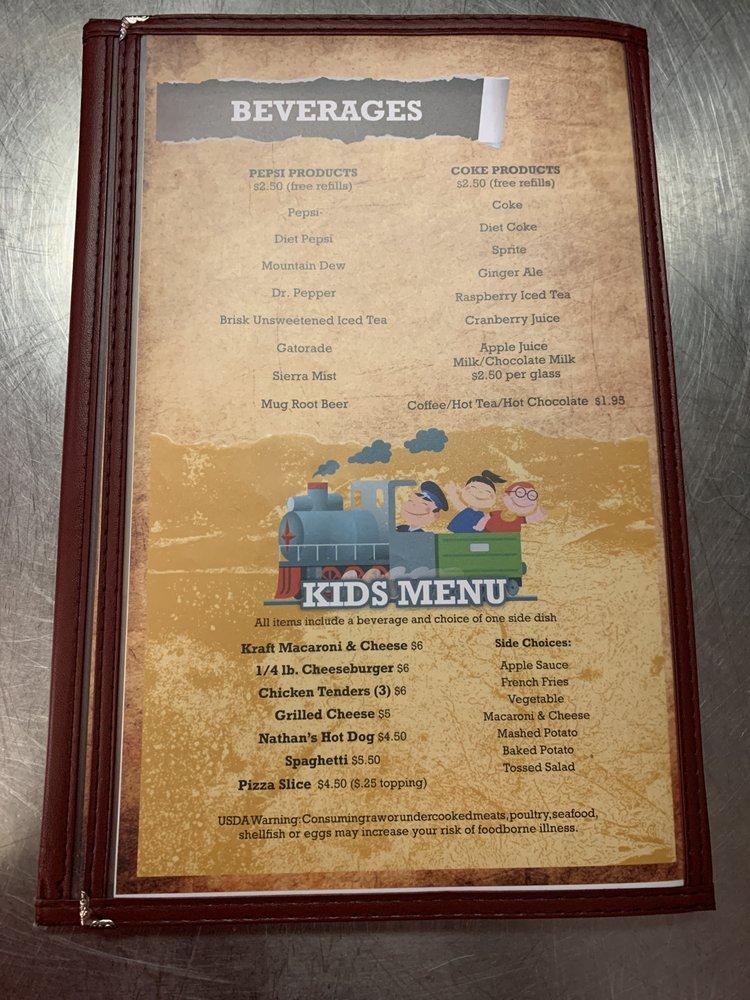 Menu at Railhouse pub & bar, Waverly