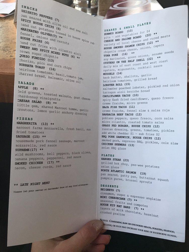Menu at 360 Rooftop Bar, St. Louis