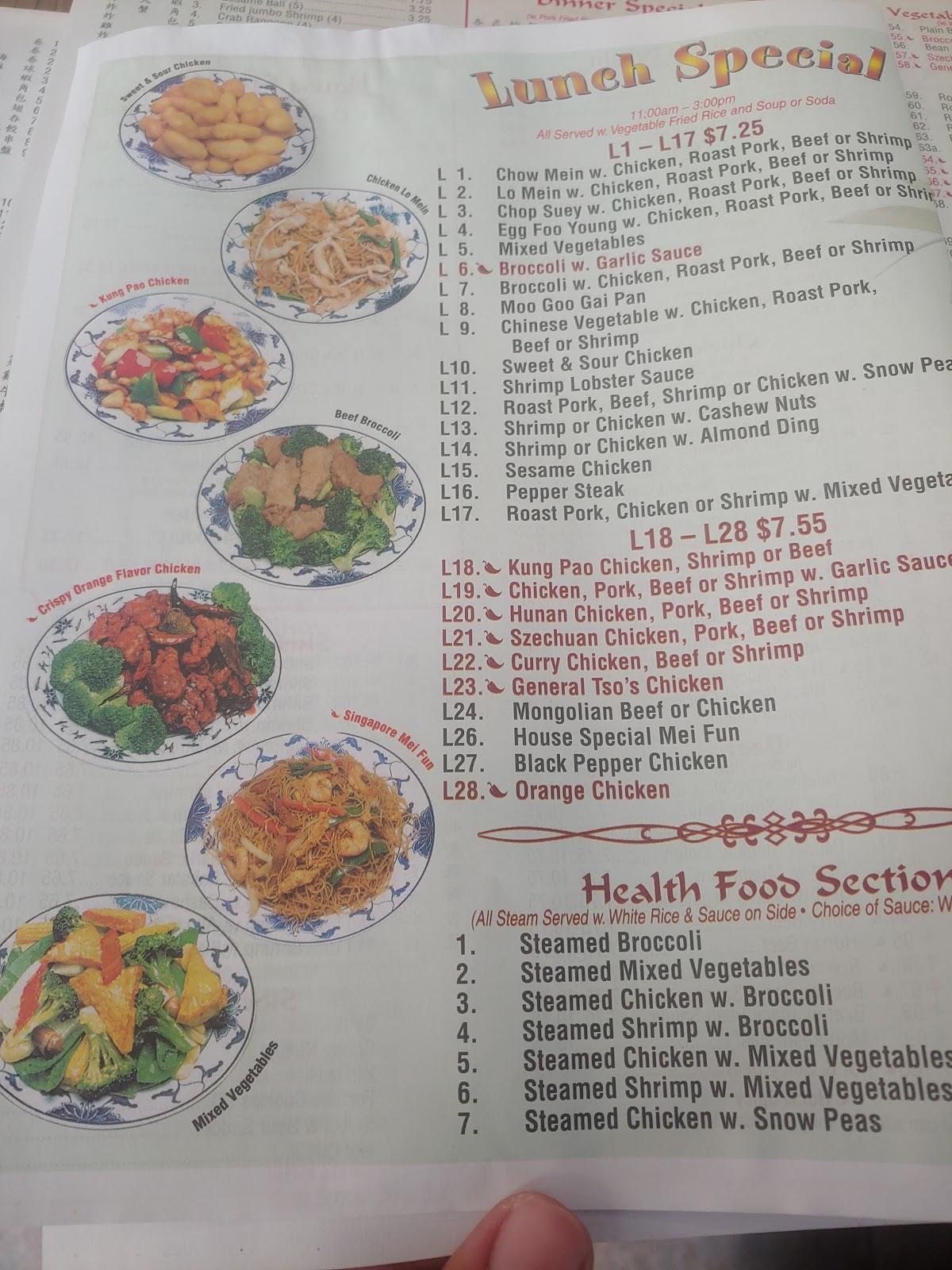 Menu at Real Taste Garden restaurant, New Lisbon