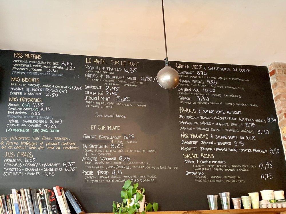 Carta de Canard Café, Montréal, Ontario St E