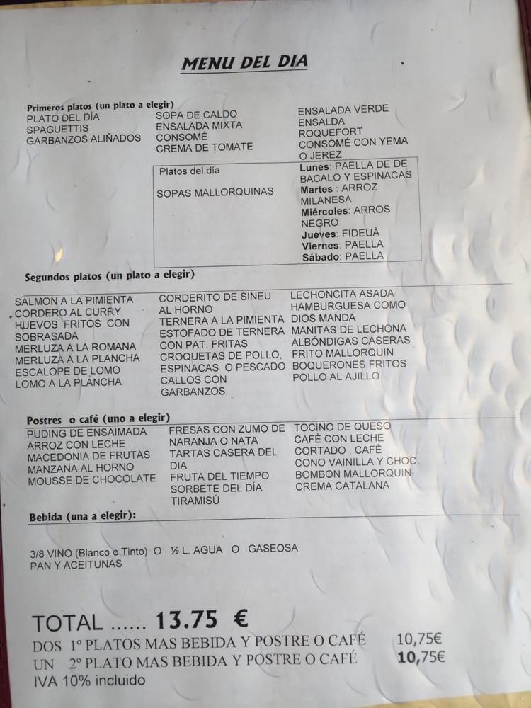 Celler Sa Premsa Carta – Celler Sa Premsa, Palma de Mallorca – PLLZ