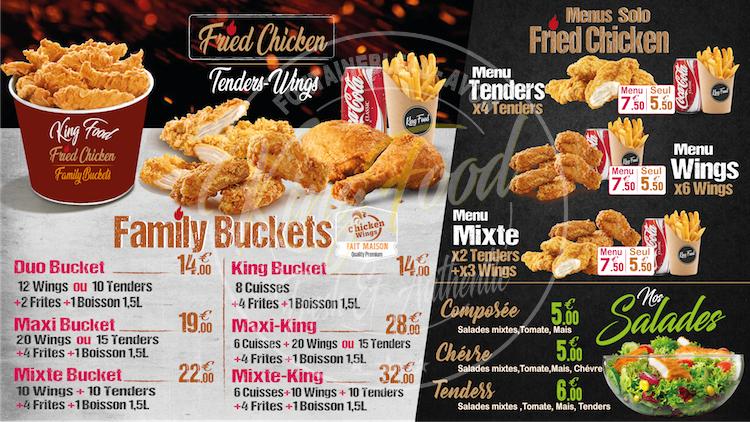 Menu at King Food restaurant, Avon