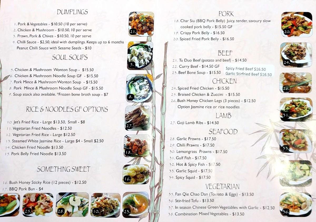Menu at Kung Food restaurant, Atherton
