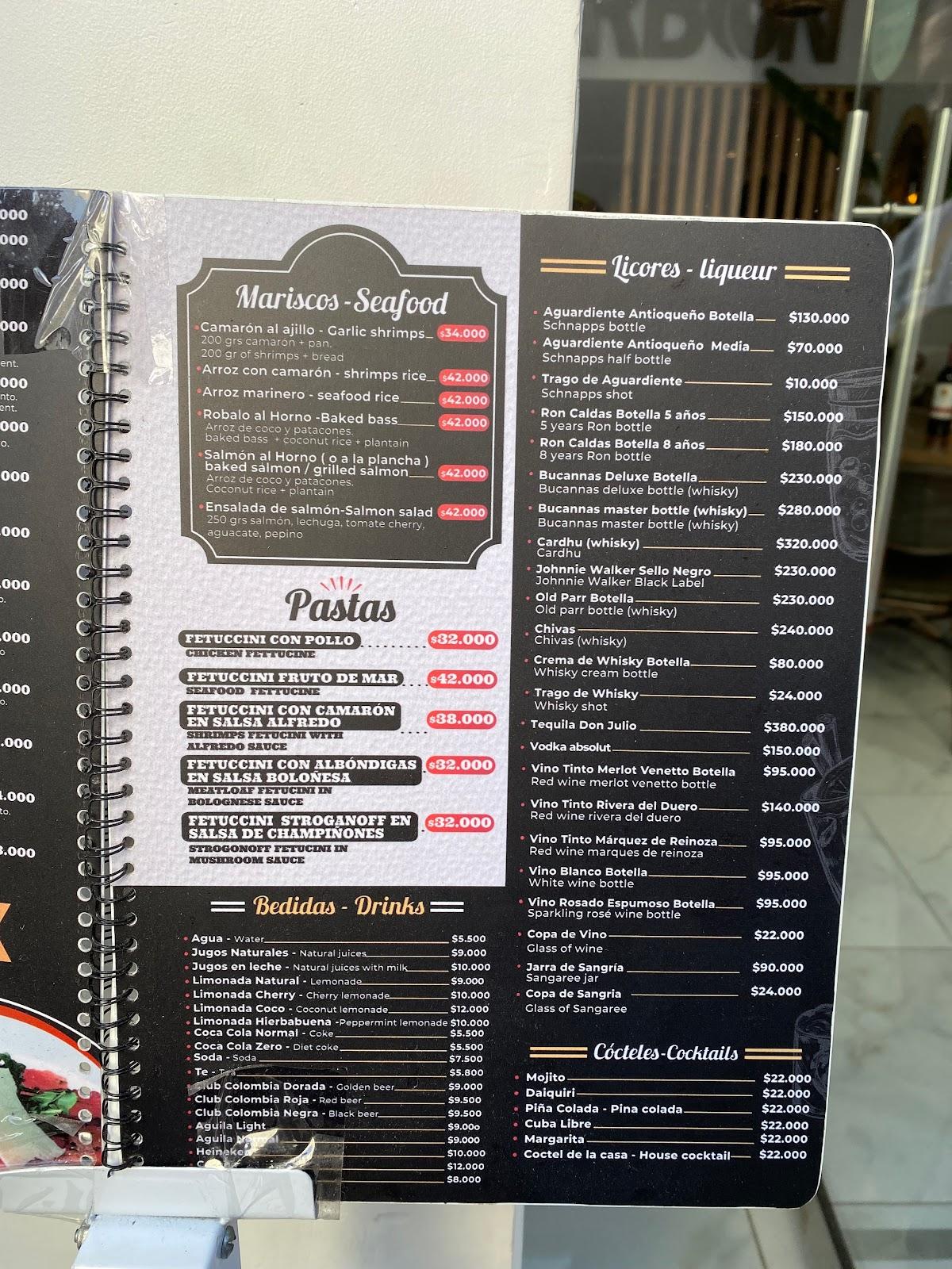 Carta del restaurante Leña y carbon centro, Cartagena