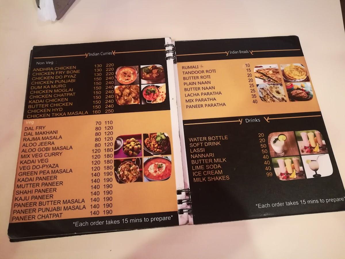 Menu at Chak De Restaurant, Hyderabad