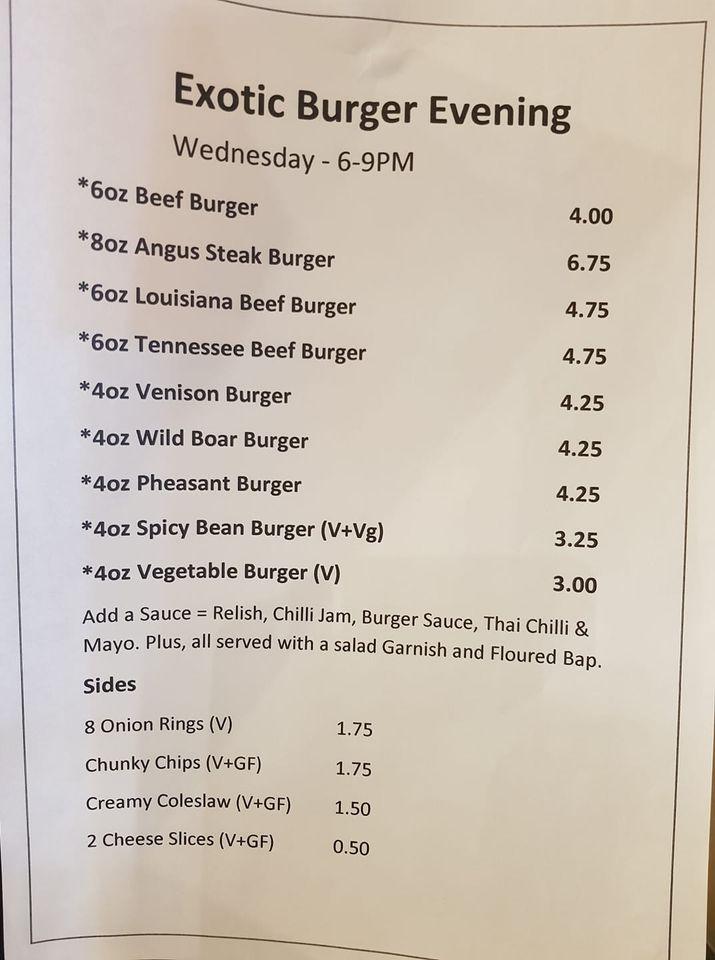 Menu at New Inn pub & bar, Roughton