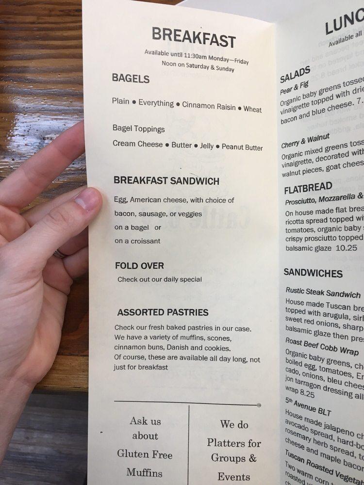 Menu at Cattle Dog Coffee Roasters cafe, Inverness, 210B Tompkins St