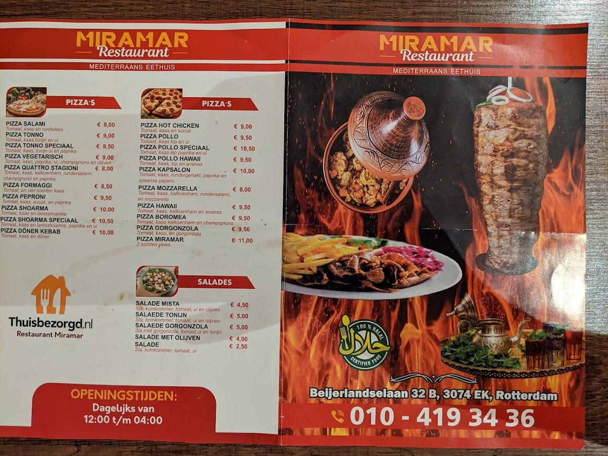 Speisekarte von Restaurant Miramar, Rotterdam