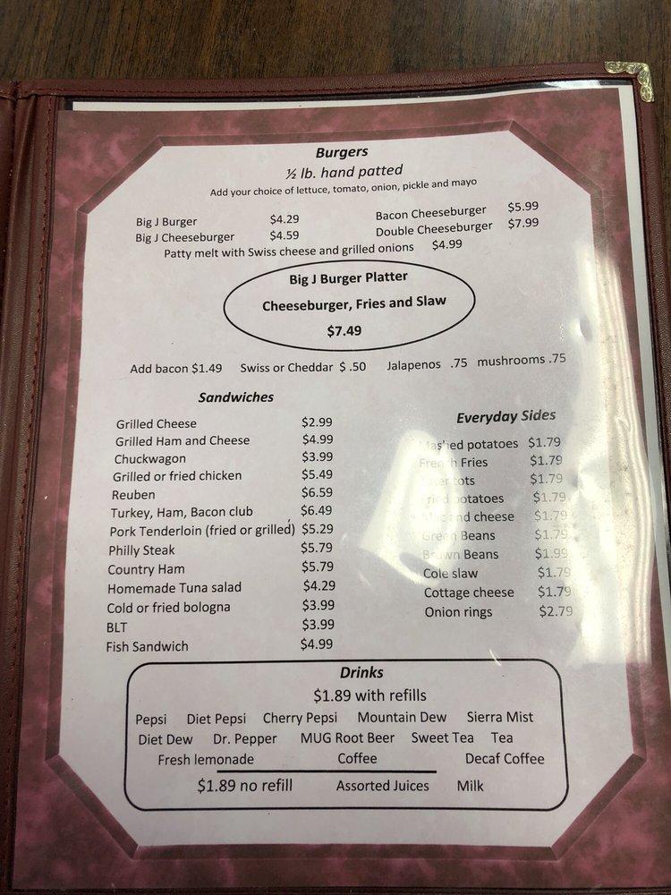 Menu at The Cottage Cafe, Nicholasville