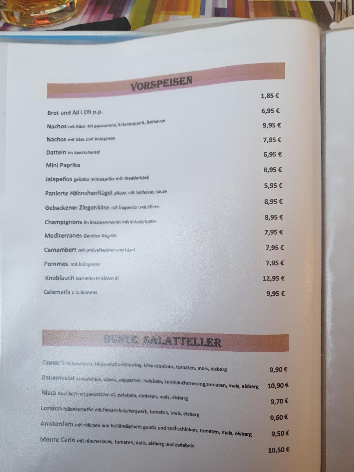 Menu at Restaurante CAPITÁN COOK, Maioris Decima