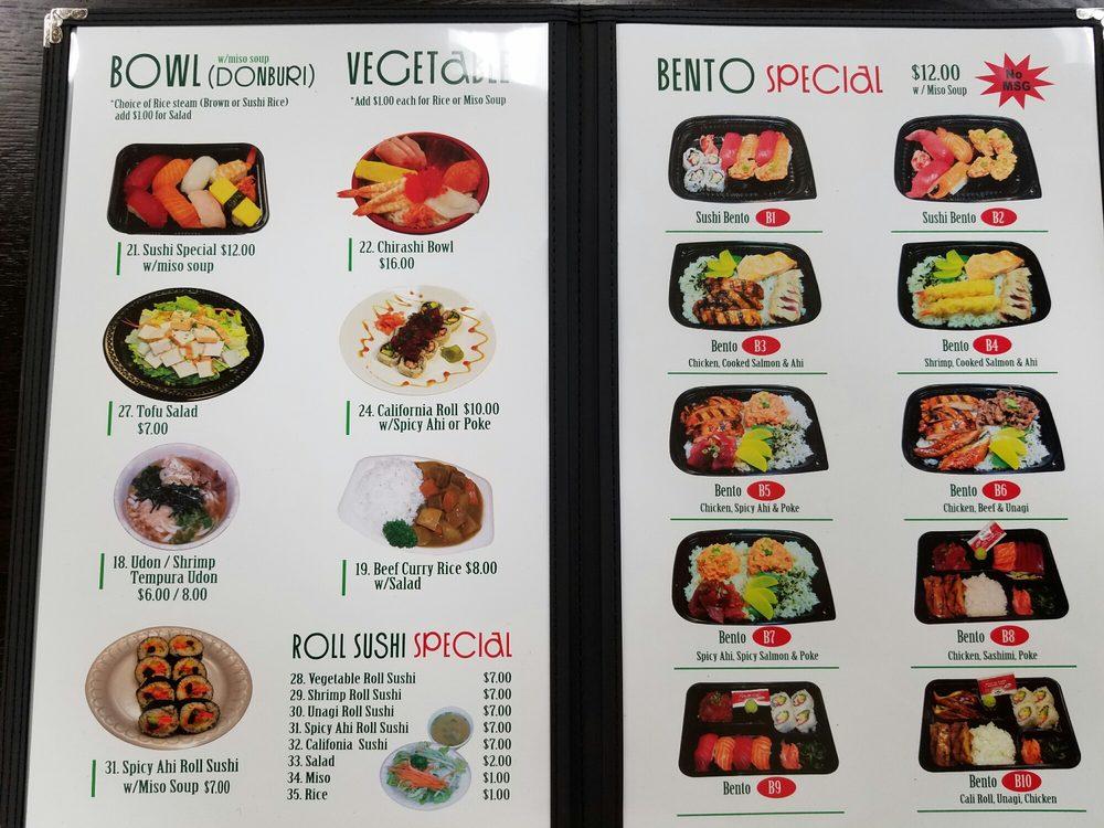 Menu at Ahi and Vegetable - Kapalama restaurant, Honolulu, Dillingham Blvd
