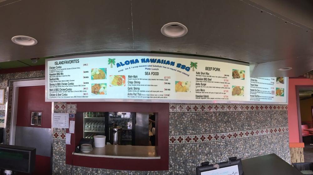 Menu at Aloha Hawaiian BBQ, Virginia Beach, Princess Anne Rd
