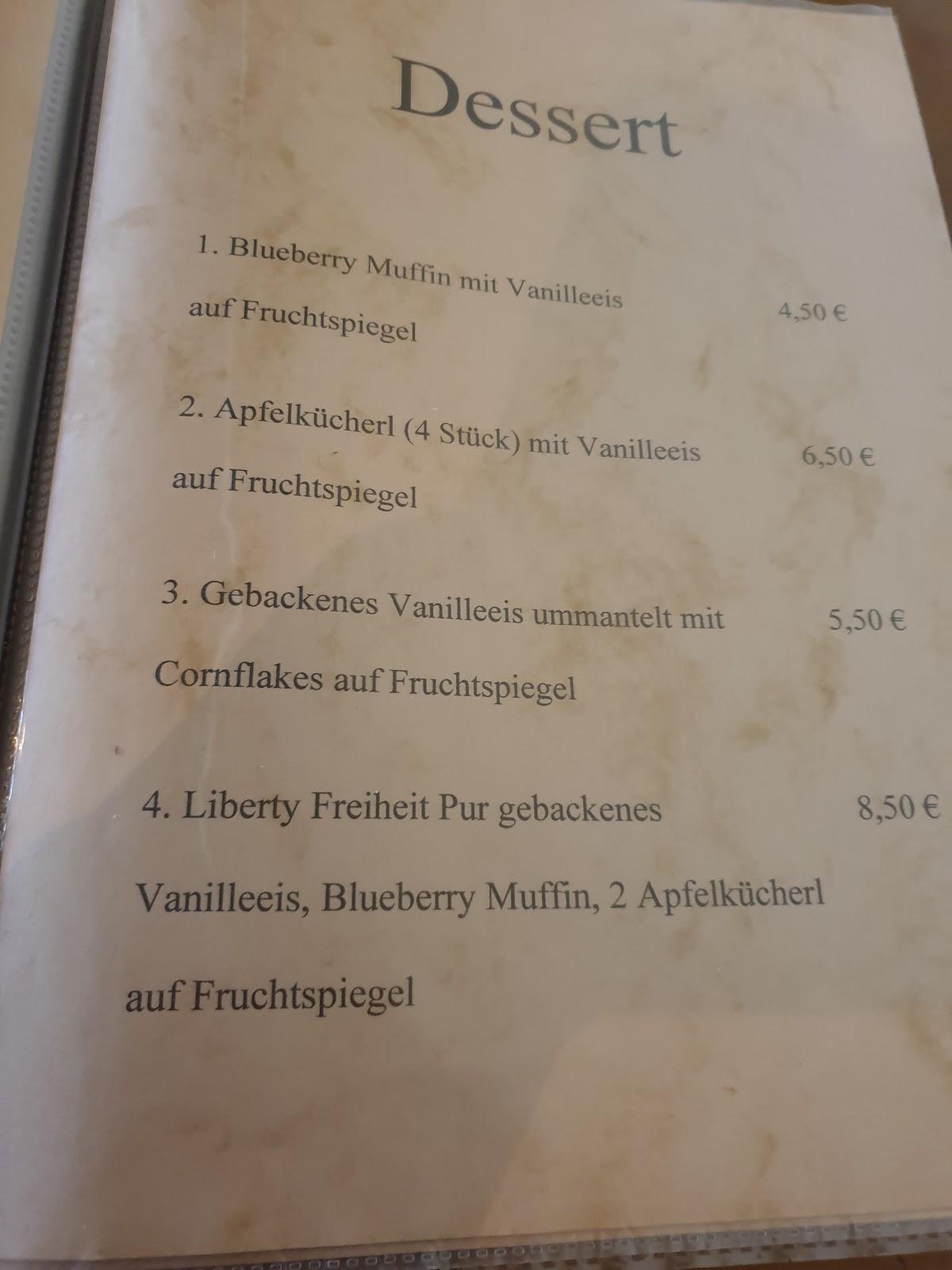 Speisekarte von Liberty Burger restaurant, Schrobenhausen