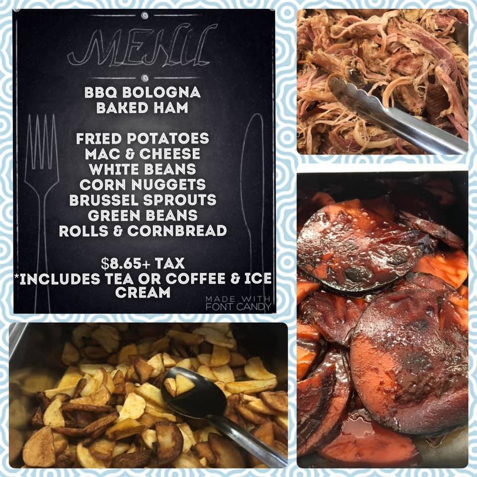 Menu at Toot & Tell It restaurant, Dyer
