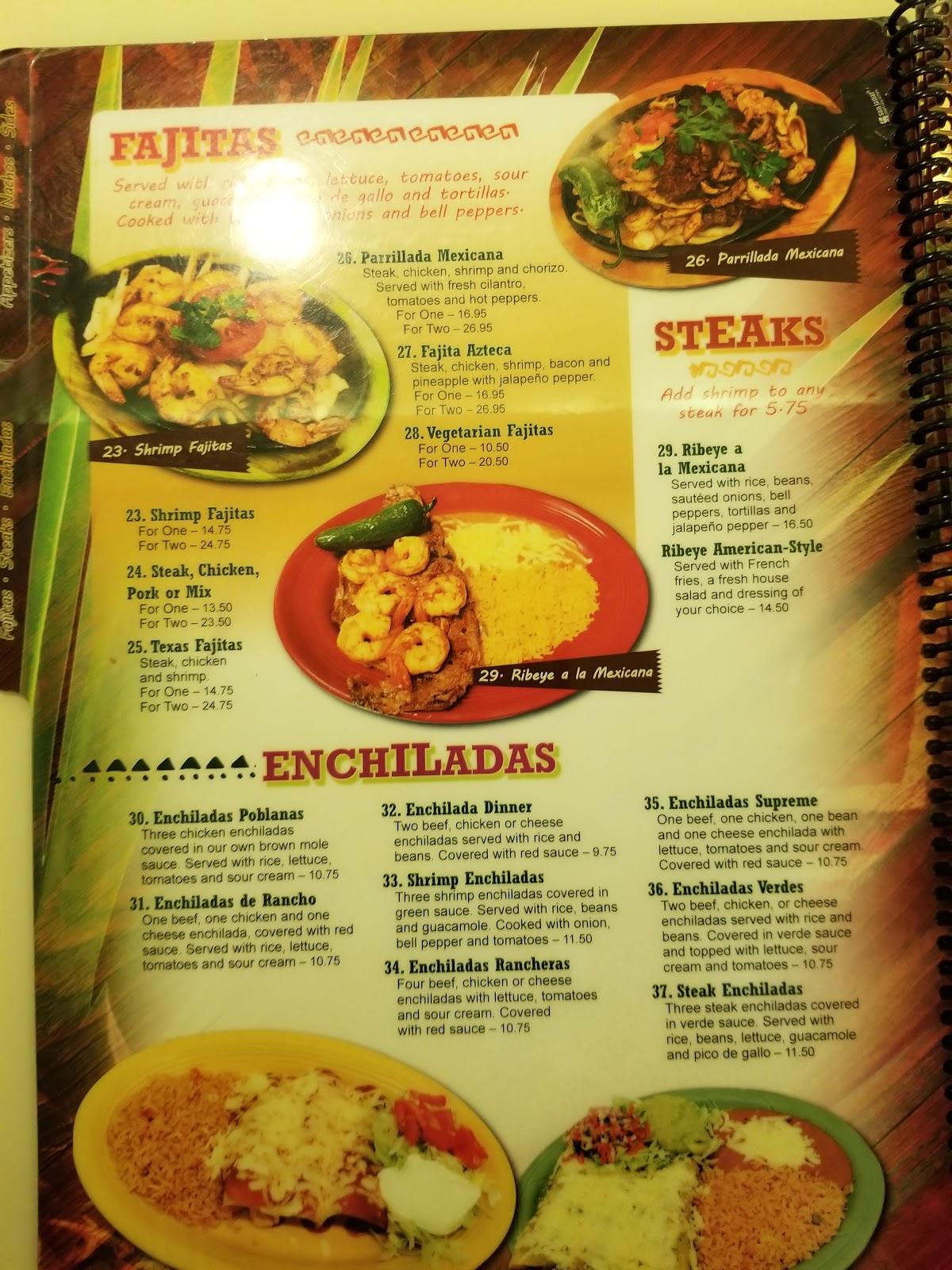 Menu at El Patron Mexican Grill restaurant, Wetumpka