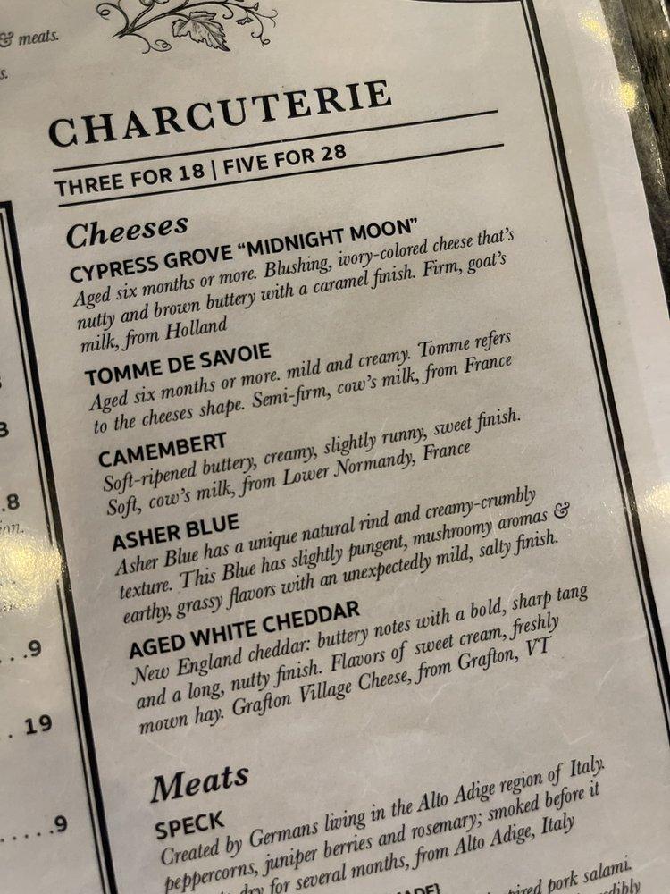 Menu at Cattle Shed Wine & Steak Bar, Alpharetta