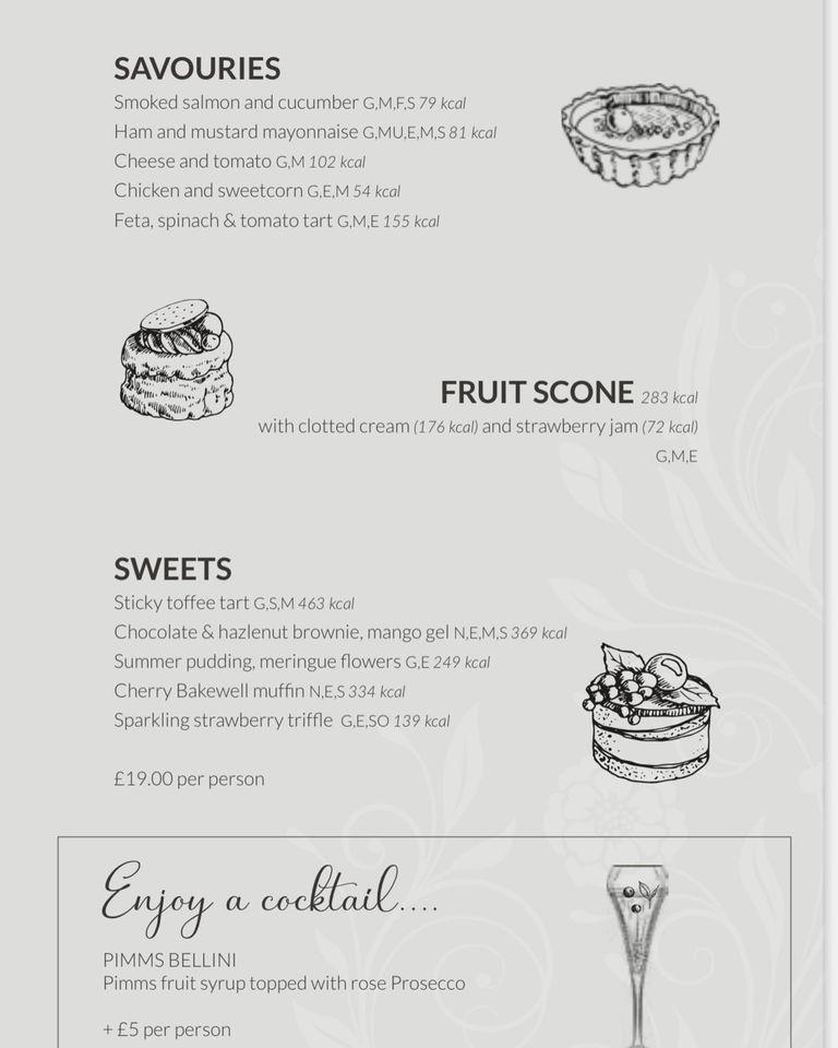 Menu at The Duke's Head Hotel - Surya Hotels restaurant, King's Lynn