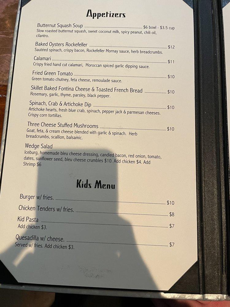 Menu at Rain Restaurant, Abingdon
