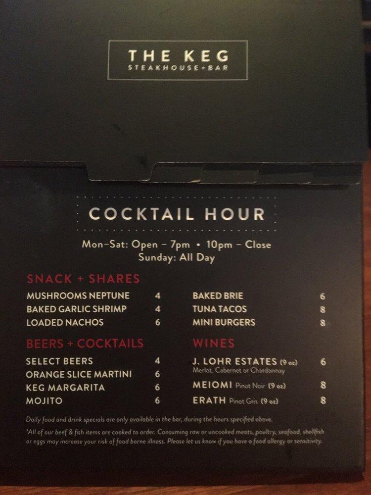 Menu at The Keg Steakhouse + Bar - Colorado Mills, Lakewood, W Colfax Dr